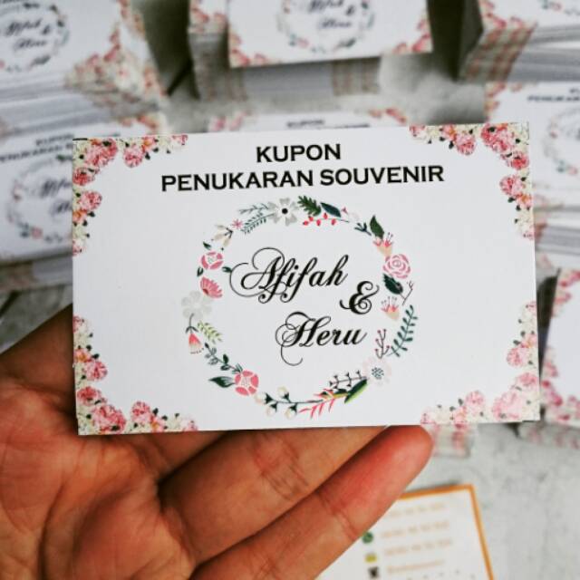Jual Kupon penukaran souvenir 20 ribu isi 100 ukuran 5 x 7 cm | Shopee ...