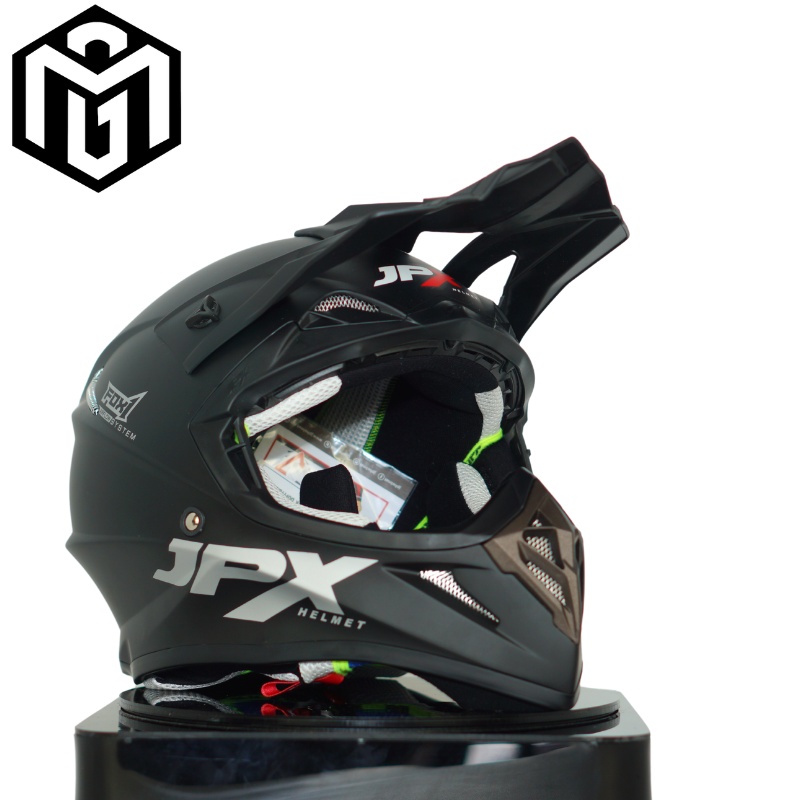 Jual Helm Cross JPX SOLID BLACK DOFF (Ongkir Termurah 2kg) | Shopee ...