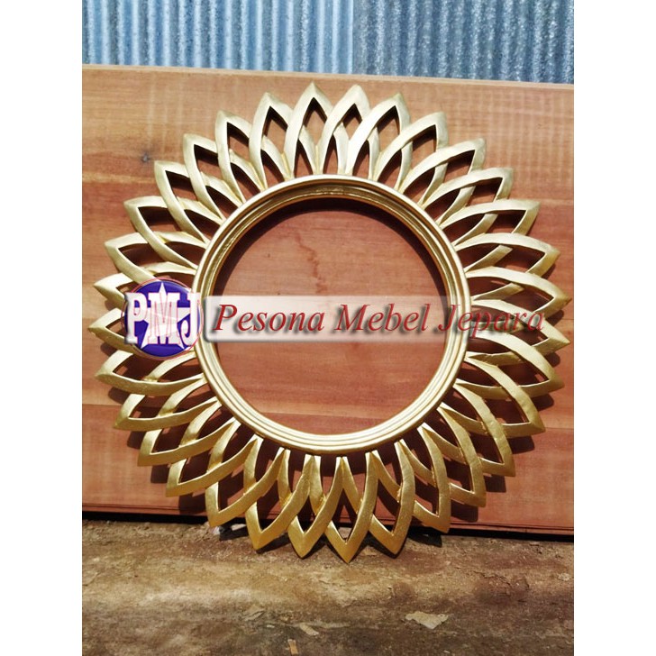 Jual Bingkai atau Frame atau Pigura Cermin Ukir Sirap Gold Pesona Mebel ...