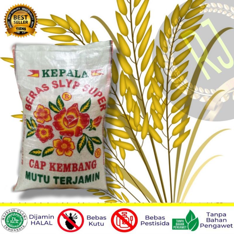 Jual RJ - BERAS SLYP SUPER CAP KEMBANG-5KG 10KG 20KG | Shopee Indonesia