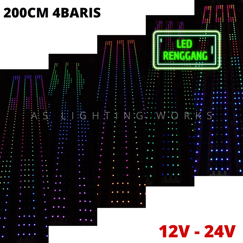 Jual Lampu Led Strobo Wave 4 Baris Mode Bendera LED RENGGANG Variasi ...