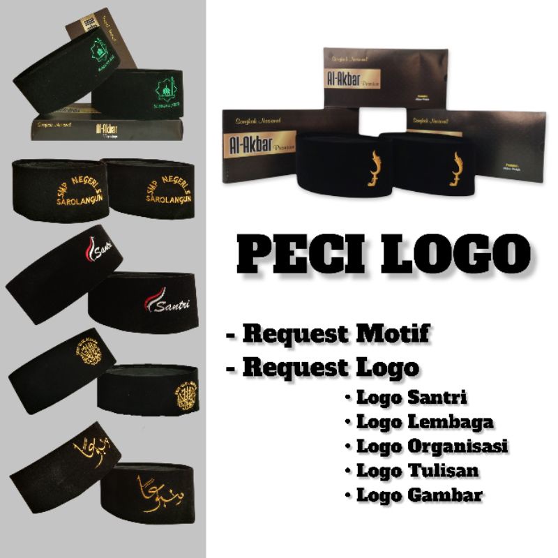 Jual Peci Logo Muhammadiyah, Logo Palestina, Logo Kujang, Peci logo ...