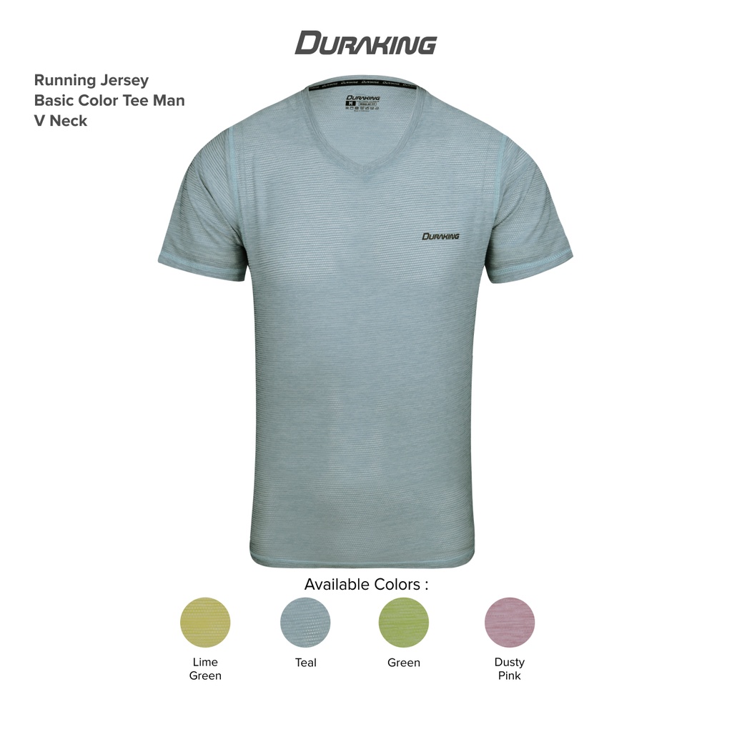 Jual Running Jersey - Duraking Basic Color Tee Man V Neck - LAST STOCK ...