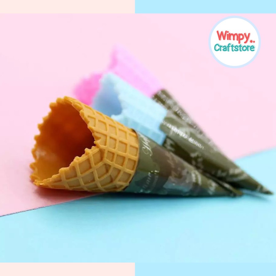 Jual Miniature Ice Cream Cone Es Krim Properti Foto Photo Props Cake ...