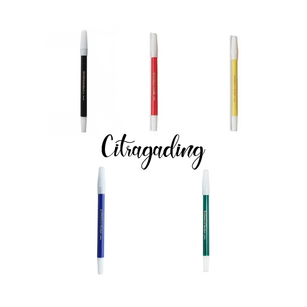 Jual SPIDOL SNOWMAN KECIL PW-1A SATUAN PERMANENT WARNA MARKER HITAM ...