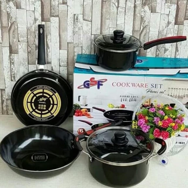 Jual Panci set enamel GSF 6pcs ( 1831 ) | Shopee Indonesia