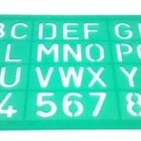 Jual Penggaris HURUF&ANGKA-abjad/Lettering stencil 20mm LINEX 5861 ...