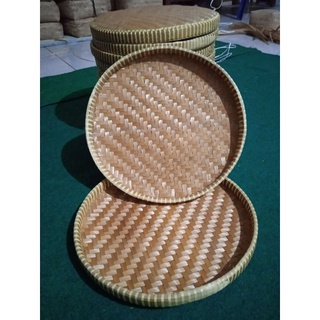 Jual tampah bambu 45cm tali kuning kualitas Premium, tampah tumpeng ...