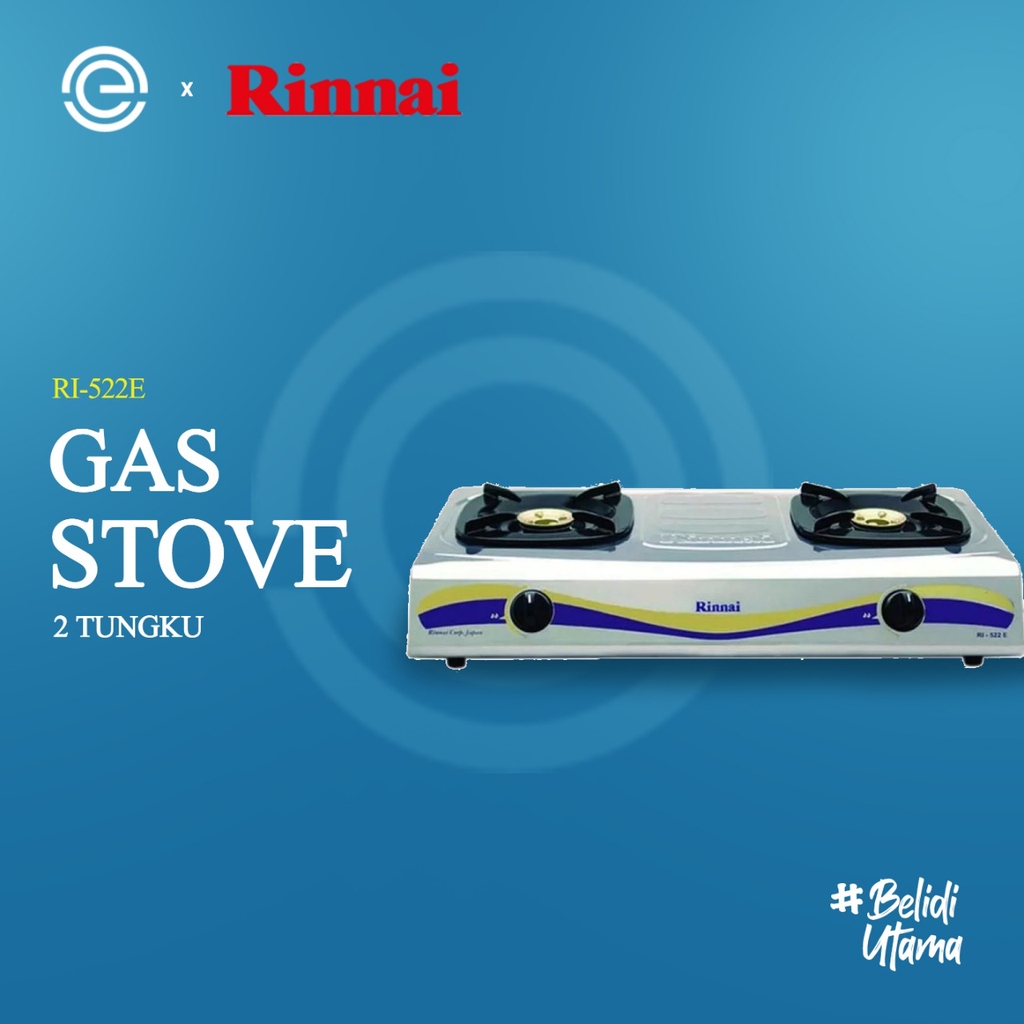 Jual RINNAI Kompor Gas Stainless 2 Tungku - RI-522E | Shopee Indonesia