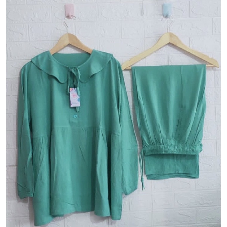 Jual ONE SET RAYON CRINKLE SETELAN // SETELAN RAYON CRINKLE // DRESS ...