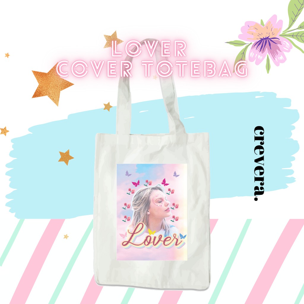 Jual Totebag Eksklusif Taylor Swift LOVER PREMIUM QUALITY | Totebag ...