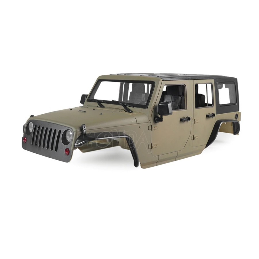 Jual Jeep Wrangler Rubicon 4 Door Hard Body Shell Kit 313mm Wheelbase 1/10 | Shopee Indonesia