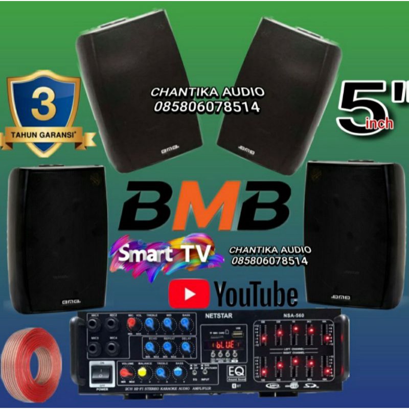 Jual Paket sound system ruangan cafe dan kantor speaker bmb 5 inch ...