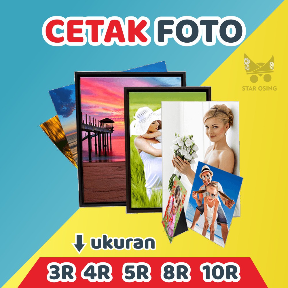 Jual Starosing Cetak Foto Ukuran 3R 4R 5R 8R 10R ( 1 hari jadi ) | Shopee Indonesia