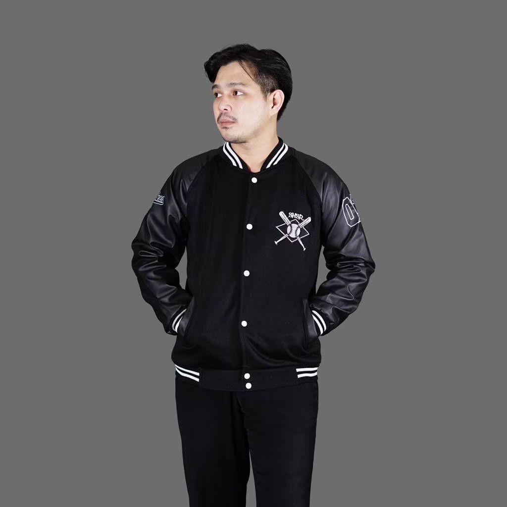 Jual Jaket Varsity Zipper Baseball Bisbol Jaket Varsity bomber jaket ...