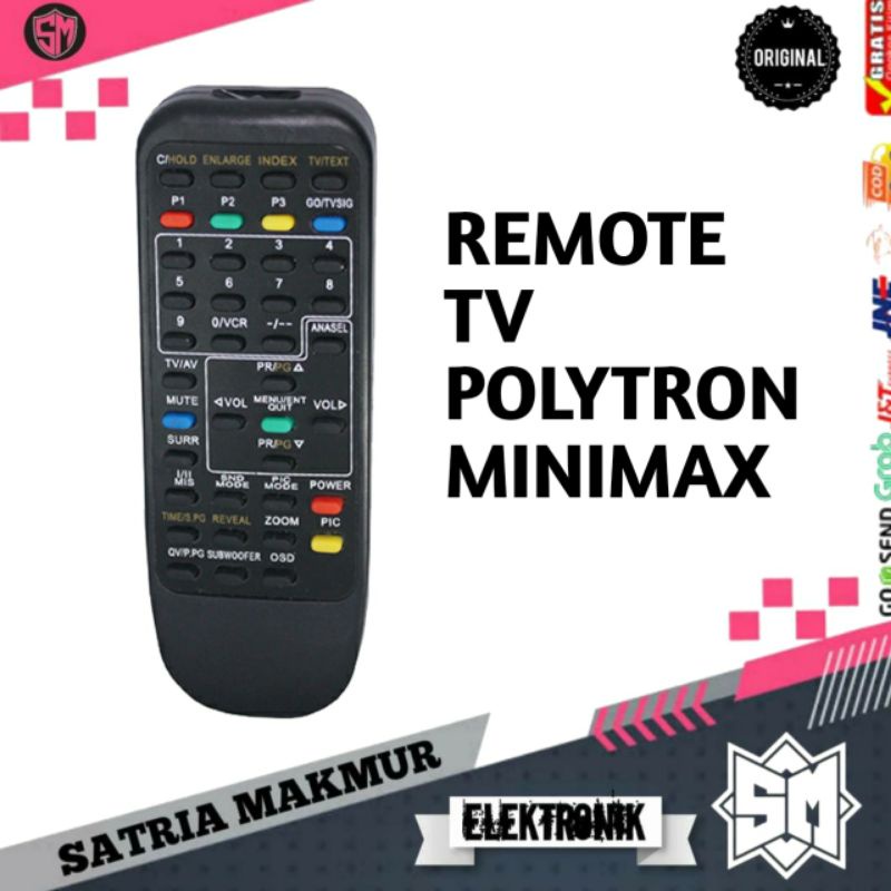 Jual REMOT REMOTE TV POLYTRON MINIMAX TV TABUNG | Shopee Indonesia Jual REMOT REMOTE TV POLYTRON MINIMAX TV TABUNG | Shopee Indonesia