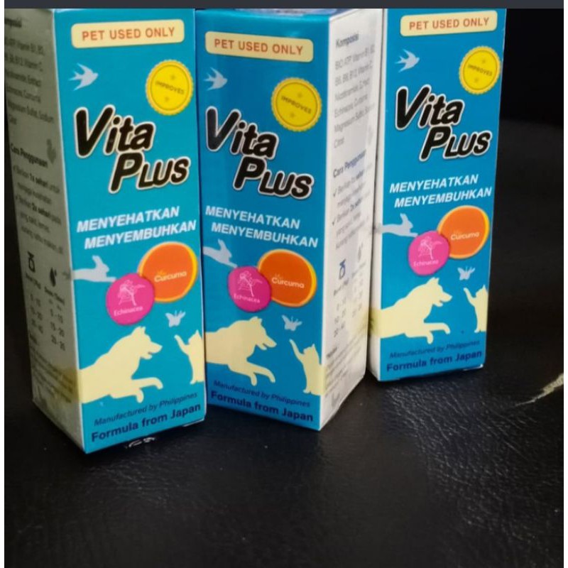 Jual Promo Vita plus 30ML/Vitamin Bulu- Multi Vitamin kucing/Anjing | Shopee Indonesia
