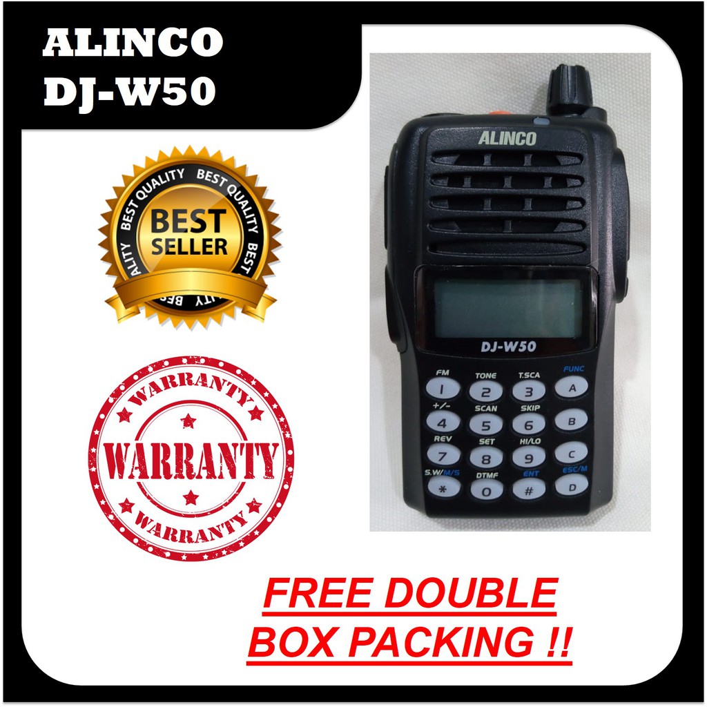 Jual HT ALINCO DJ W50 Dual Band, Radio Komunikasi DJ-W50 W 50 Handy Talky Emergency Garansi 1 ...