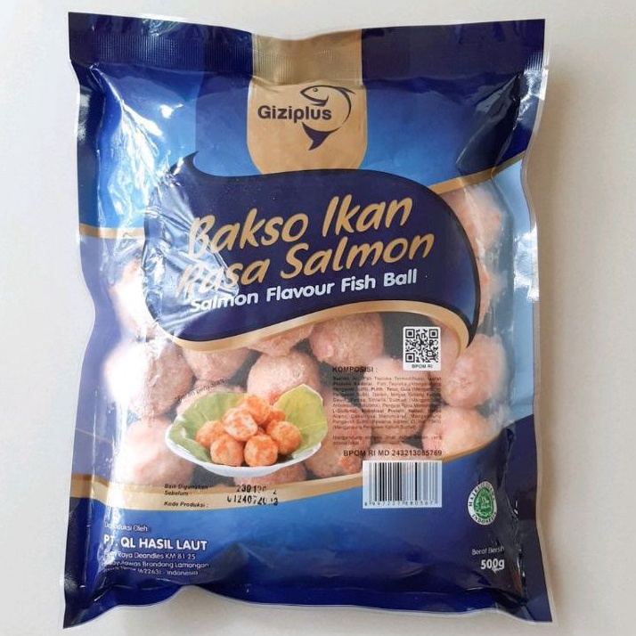 Jual Giziplus Salmon Fish Ball / Bakso ikan salmon | Shopee Indonesia