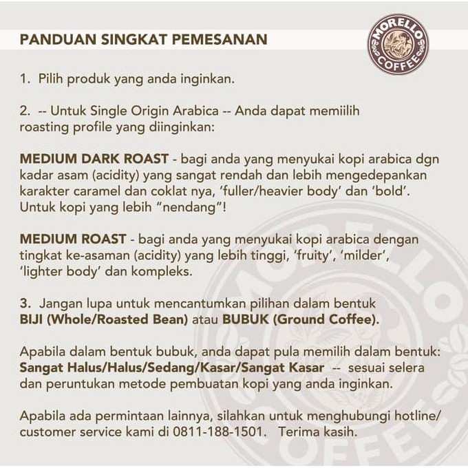 Jual Morello Coffee/ Classic/ mixed blend/ premium/ kopi biji/ kopi ...
