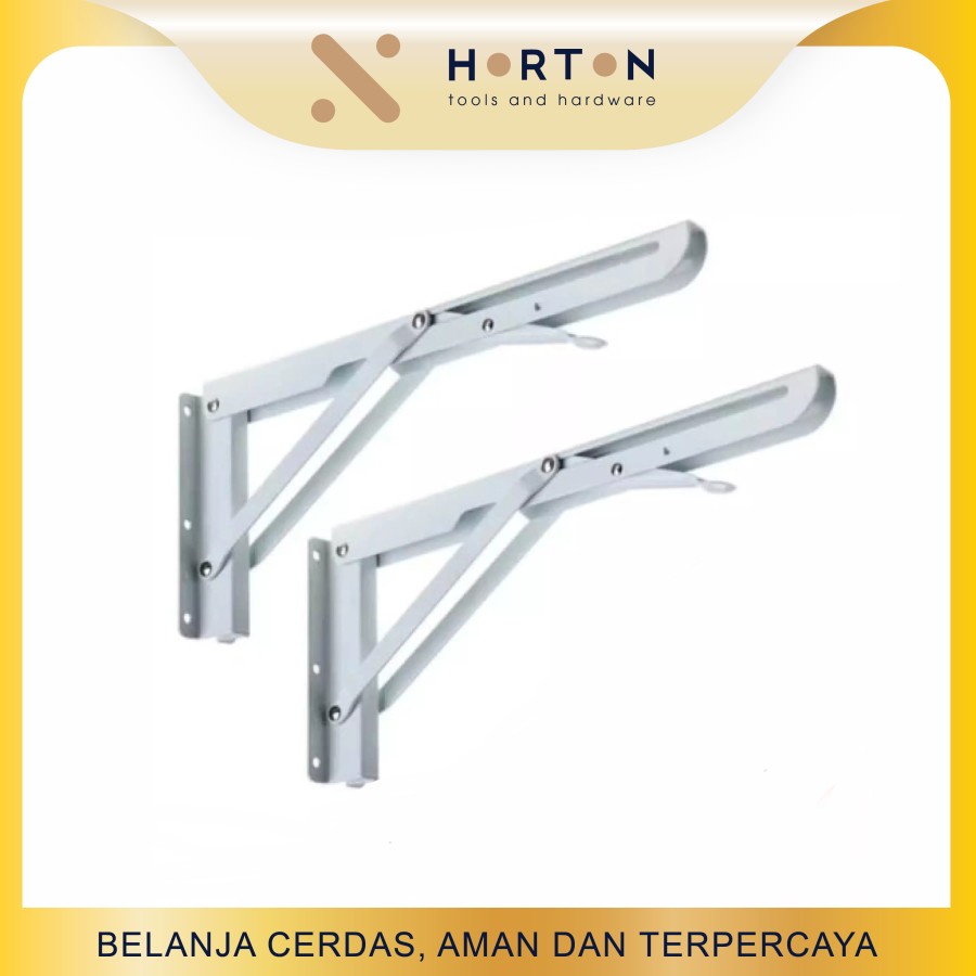Jual Siku Rak Lipat 20 Inch / Engsel Ambalan Lipat 20" / Braket Siku ...