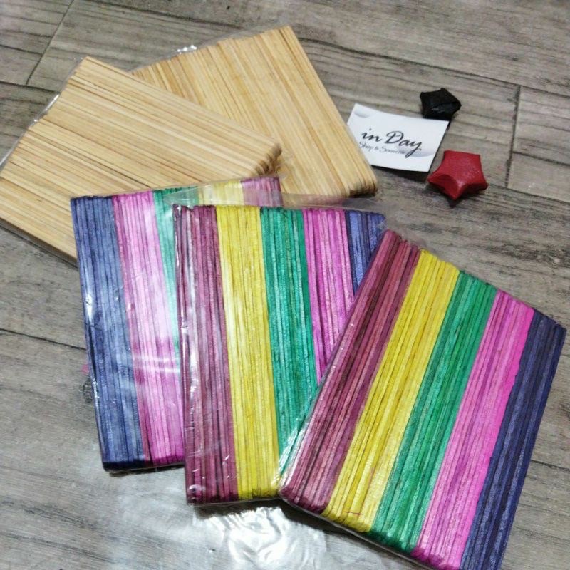 Jual Stik Es Krim / Stick Ice Cream Kreasi Prakarya isi (50pc) | Shopee ...