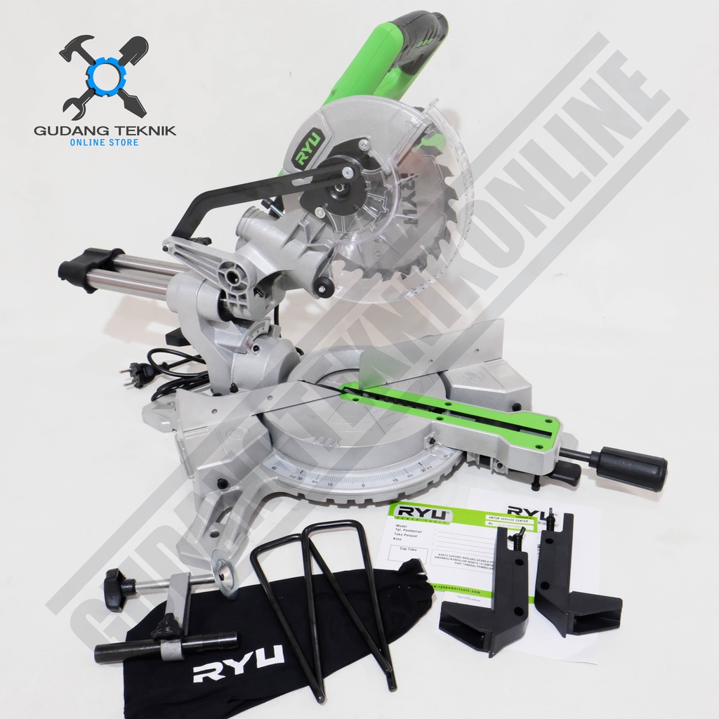 Jual RYU RMS180-1 / Mitter Saw 7 Inch Sliding / Mesin Potong Aluminium ...