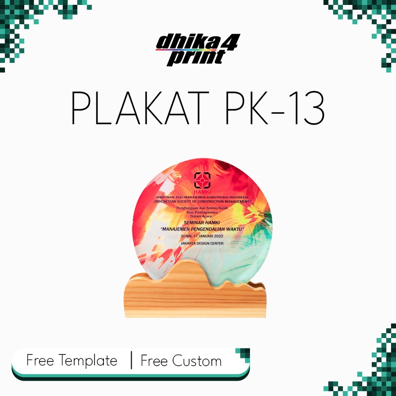 Jual plakat akrilik / plakat wisuda akrilik / plakat acrylic / plakat ...