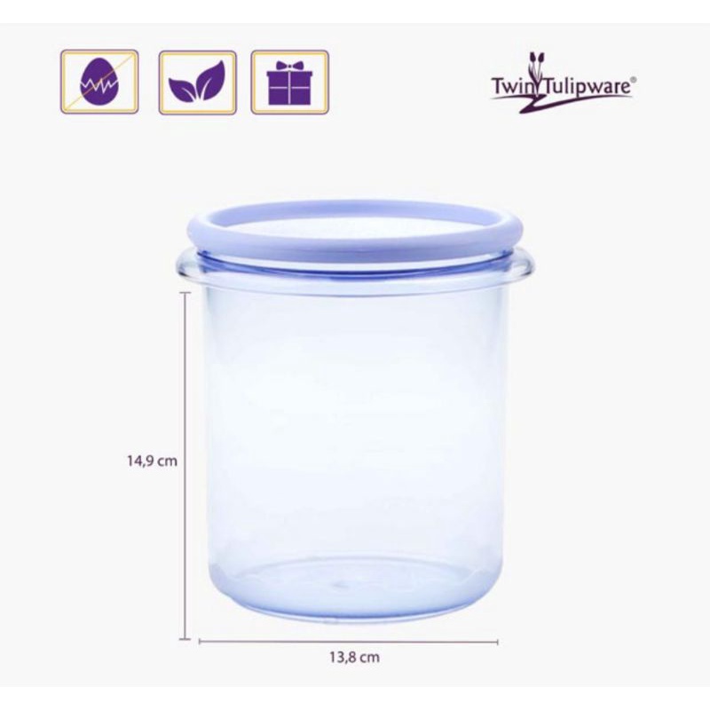 Jual Tulipware toples kue kering Tall Stack Handy Jar Tulipware ...