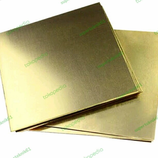 Jual Plat Kuningan lembaran 1.2mm x 300mm x 300mm | Shopee Indonesia