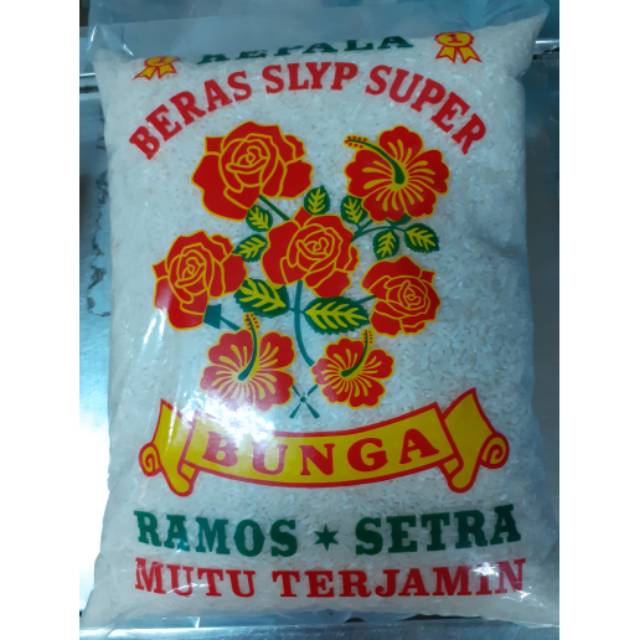 Jual Beras Kepala Ramos Setra Cap Bunga 5kg | Shopee Indonesia