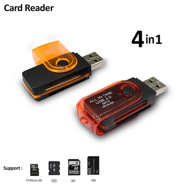 Jual ALAT PEMBACA Card Reader All in One 4in1 Multi Memory Converter To ...