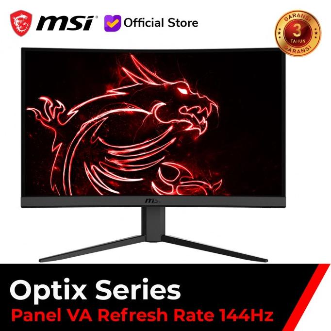 Jual MSI OPTIX G24C4 (NEW) CURVED GAMING MONITOR [1080p, 144Hz ...