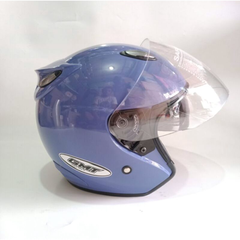 Jual HELM HALF FACE DOUBLE VISOR HELM MOTOR HELM PRIA WANITA HELM COWOK ...