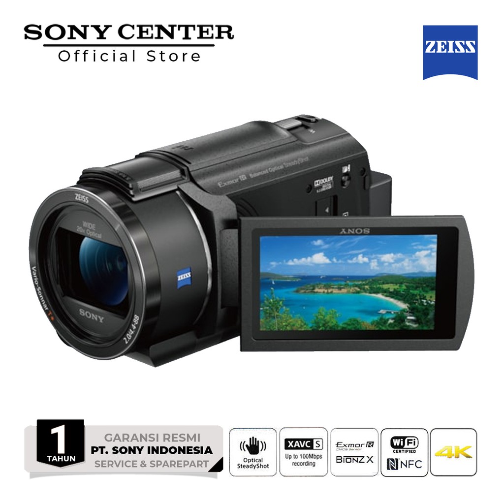 Jual SONY FDR-AX40 4K Handycam + Exmor R CMOS Sensor / FDR AX40 ...