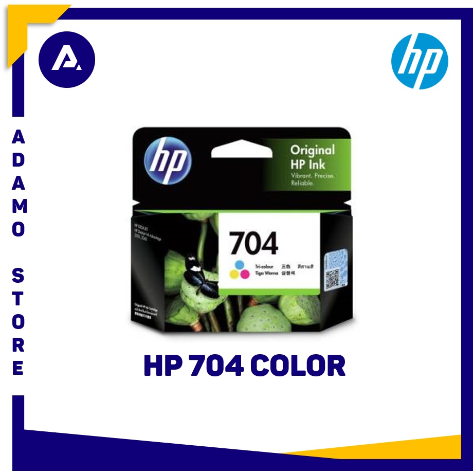Jual Tinta HP 704 Original Ink Cartridge (Black / Color) | Shopee Indonesia
