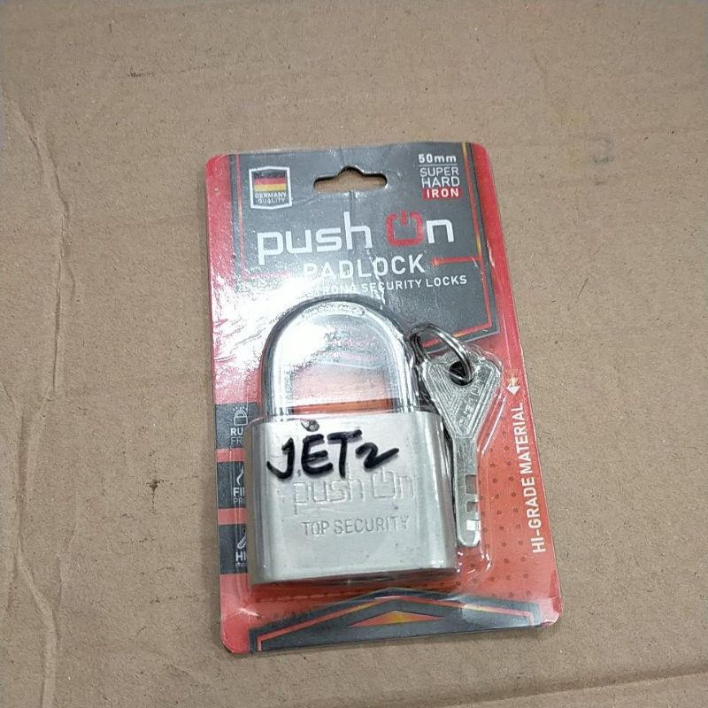 Jual Gembok Push On 50 mm pendek 50mm pagar pintu rumah motor mobil ...