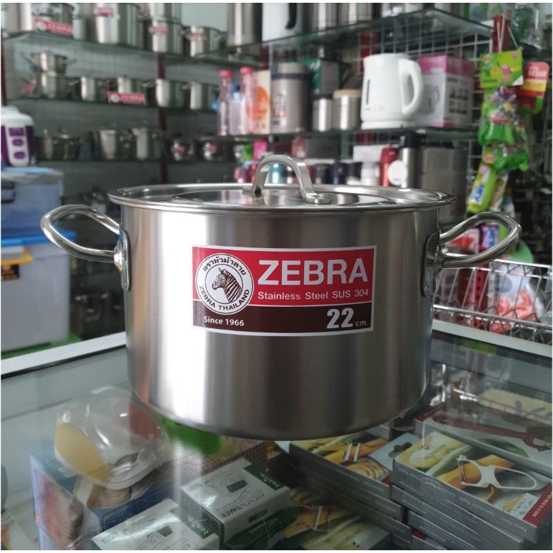 Jual 171112 Panci Casserole Zebra D22cmx14cm, Made in Thailand, SUS 304 ...