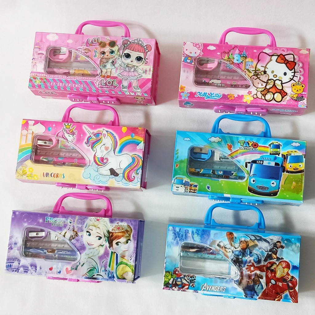 Jual Kotak Pensil Karton Set 3 Susun/ Tempat Pensil/ Pensil Case ...