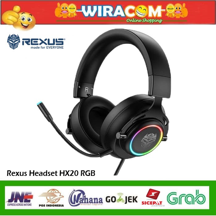 Jual Rexus Headset HX20 RGB | Shopee Indonesia