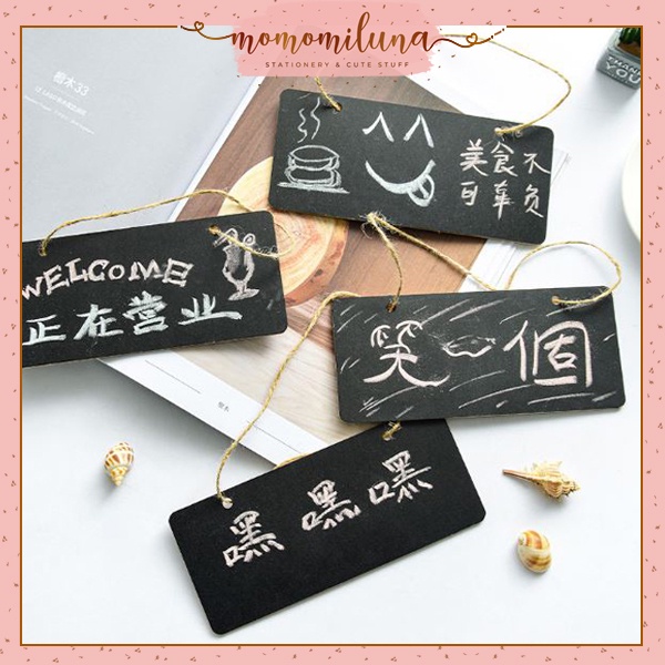 Jual Gantungan pintu door sign hiasan dinding lucu bentuk papan tulis ...