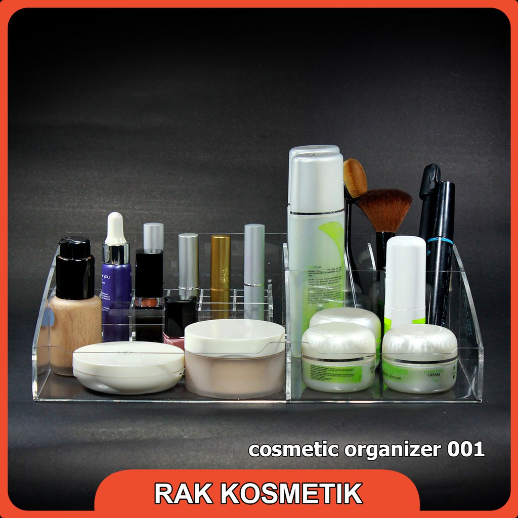 Jual Rak Kosmetik Rak Make Up Acrylic Makeup Organizer 001 | Shopee ...