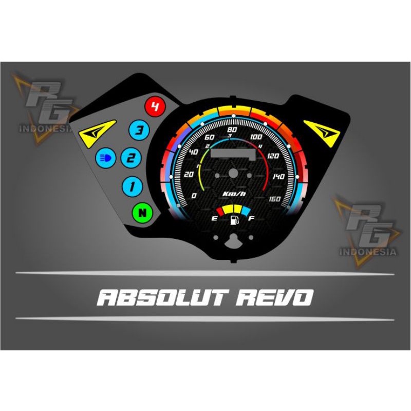 Jual papan speedometer custom absolut revo panel spidometer absolut ...