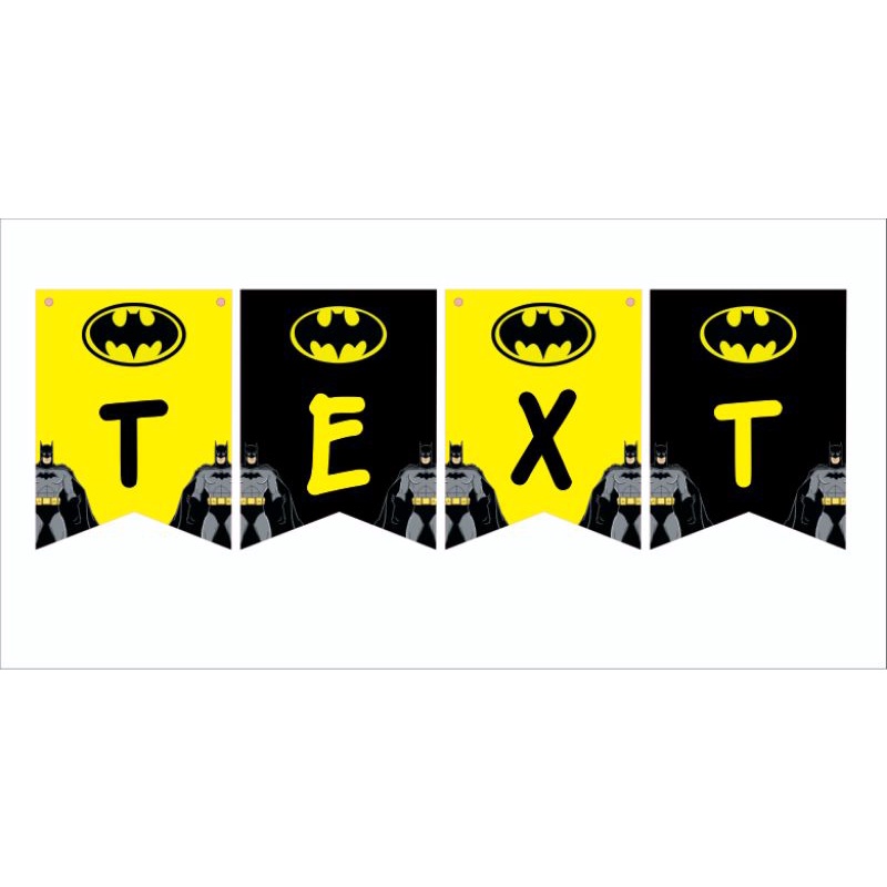 Jual Banner Flag Batman CUSTOM TEXT | Shopee Indonesia