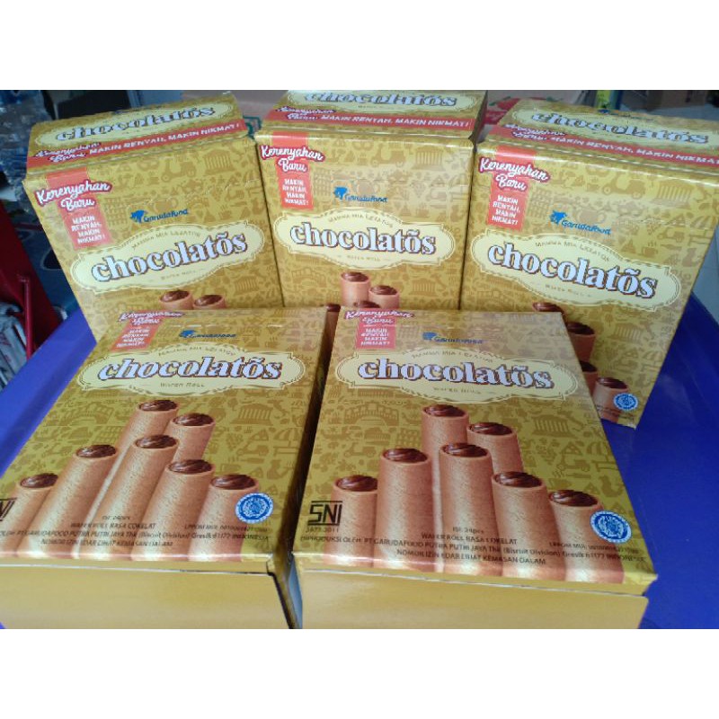 Jual Chocolatos Wafer Roll Rasa Coklat | Shopee Indonesia