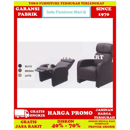 Jual Sofa Minimalis Ruang Tamu Kursi Recliner Vittorio Claris | Shopee ...