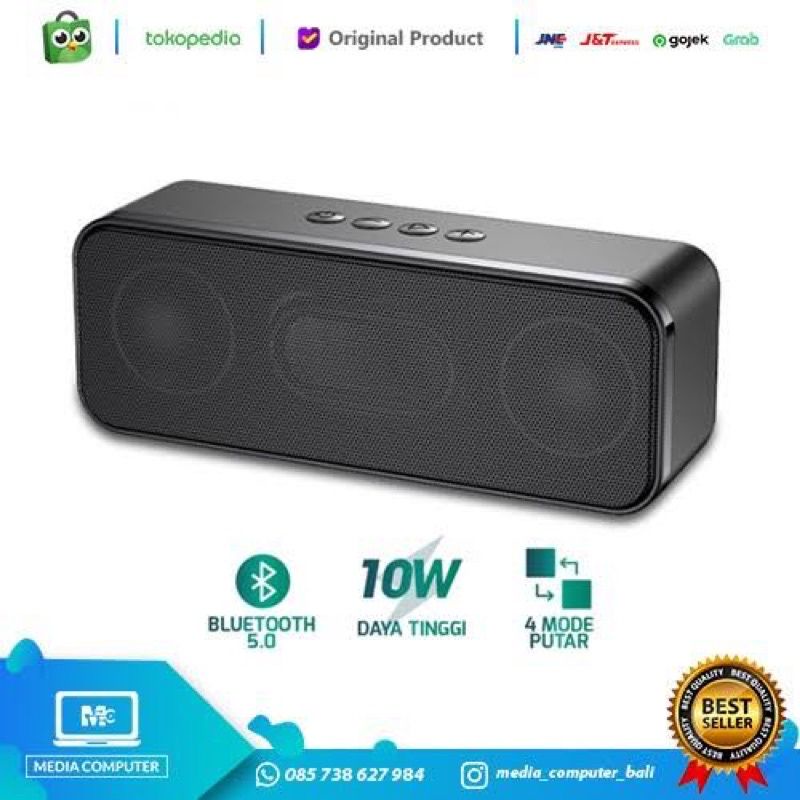 Jual SPEAKER BLUETOOTH ROBOT RB520 MUSIC BOX PORTABLE WIRELESS SUPER ...