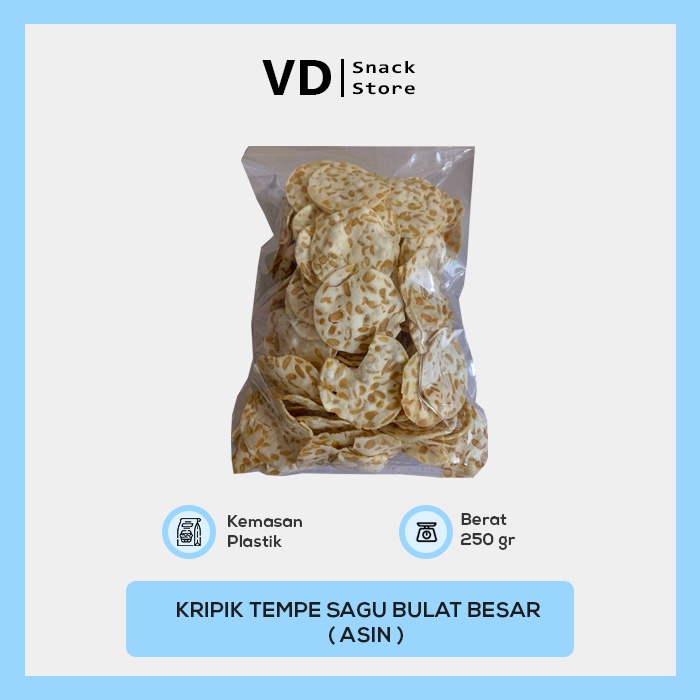 Jual KRIPIK TEMPE SAGU BULAT BESAR - SNACK TEMPE SAGU - KERIPIK TEMPE ...