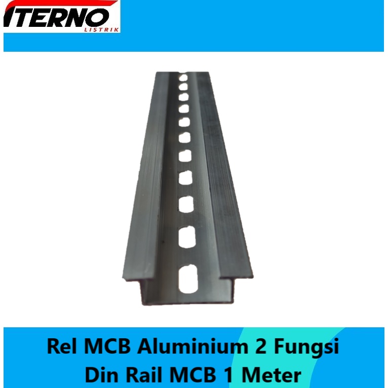 Jual Rel MCB Aluminium 2 Fungsi 1M Din Rail MCB Aluminium 1 Meter ...