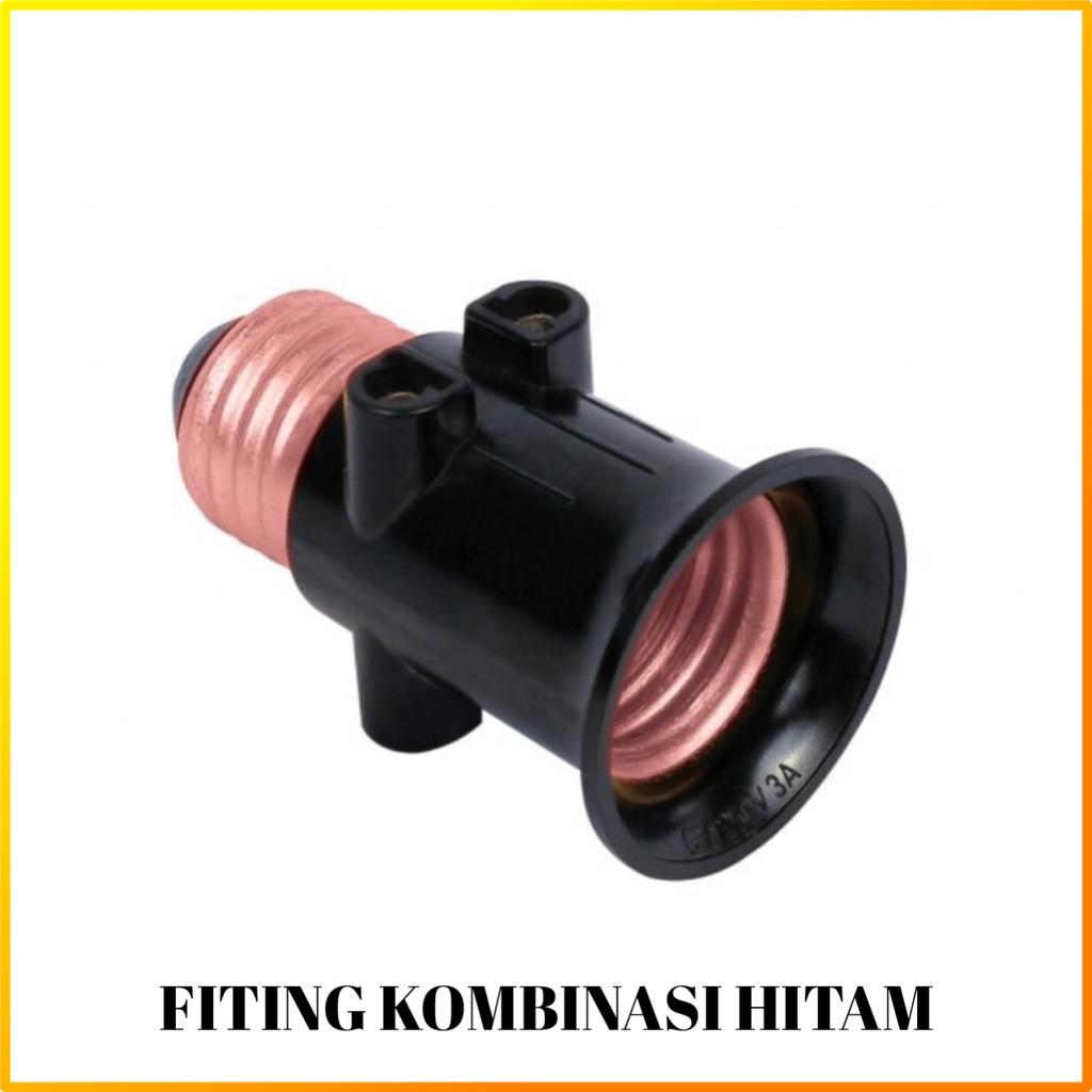 Jual Swangosoe Fiting Lampu Kombinasi Hitam | Shopee Indonesia